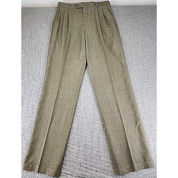 Vintage | Pants | Vintage J Riggings Mens Wool Pleated Front Gray Pants ...